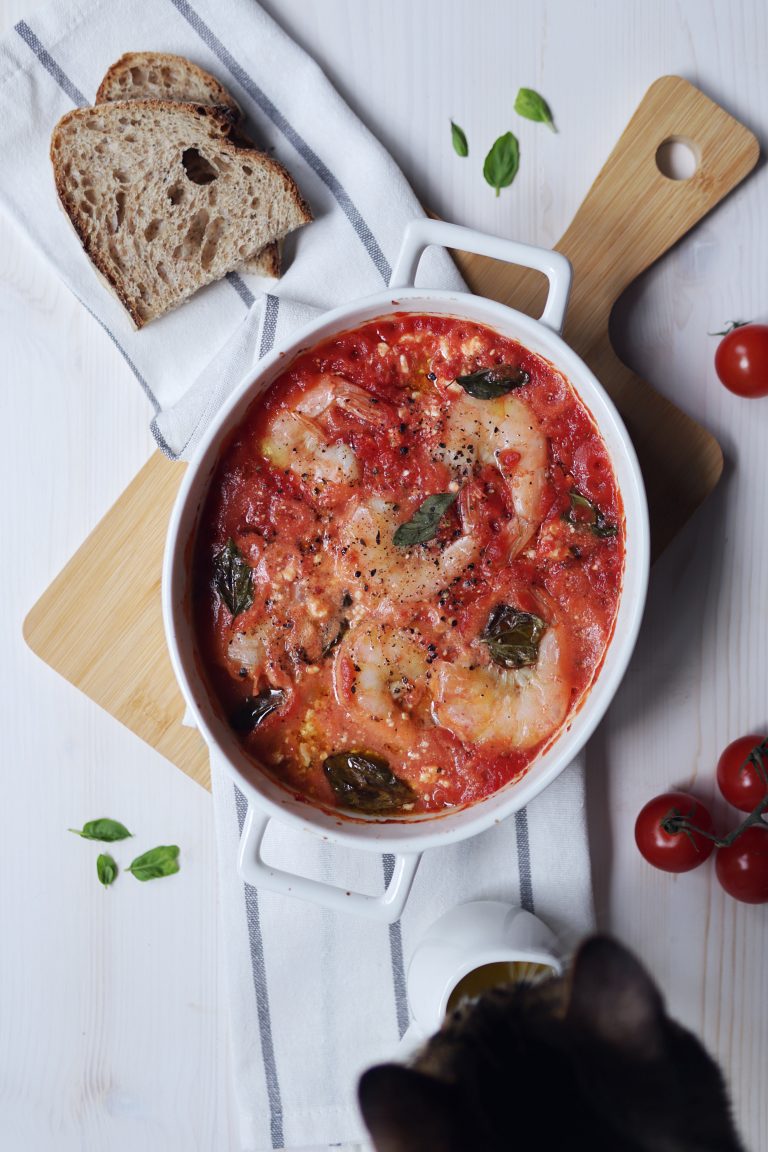 Creveti Saganaki - hayateria