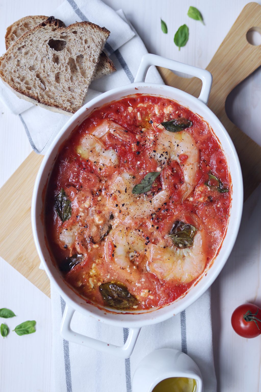 Creveti Saganaki - hayateria