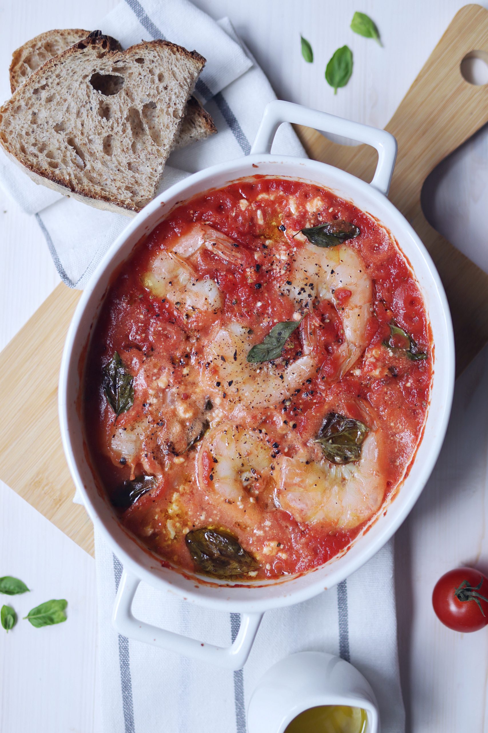 Creveti Saganaki - hayateria