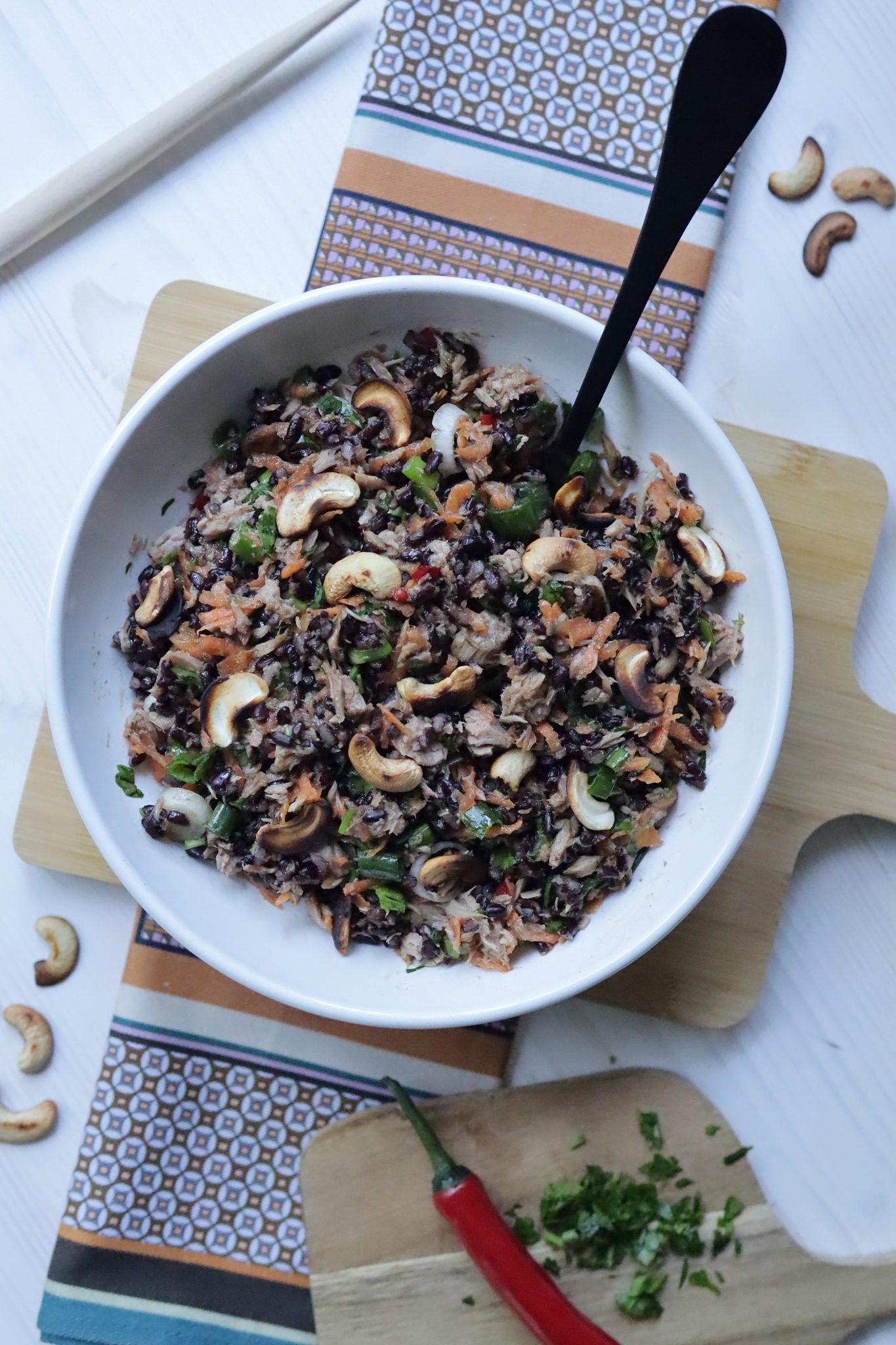 Salata cu ton si orez negru - hayateria