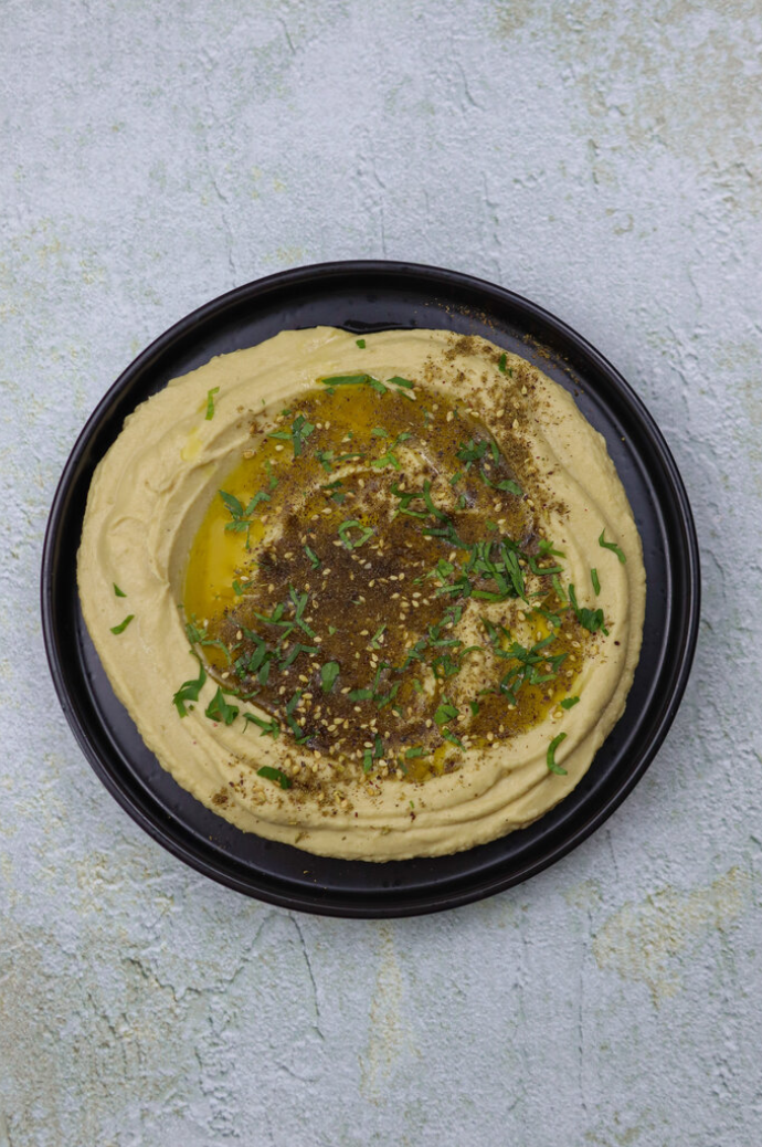 HUMMUS CREMOS CU ZA’ATAR - hayateria